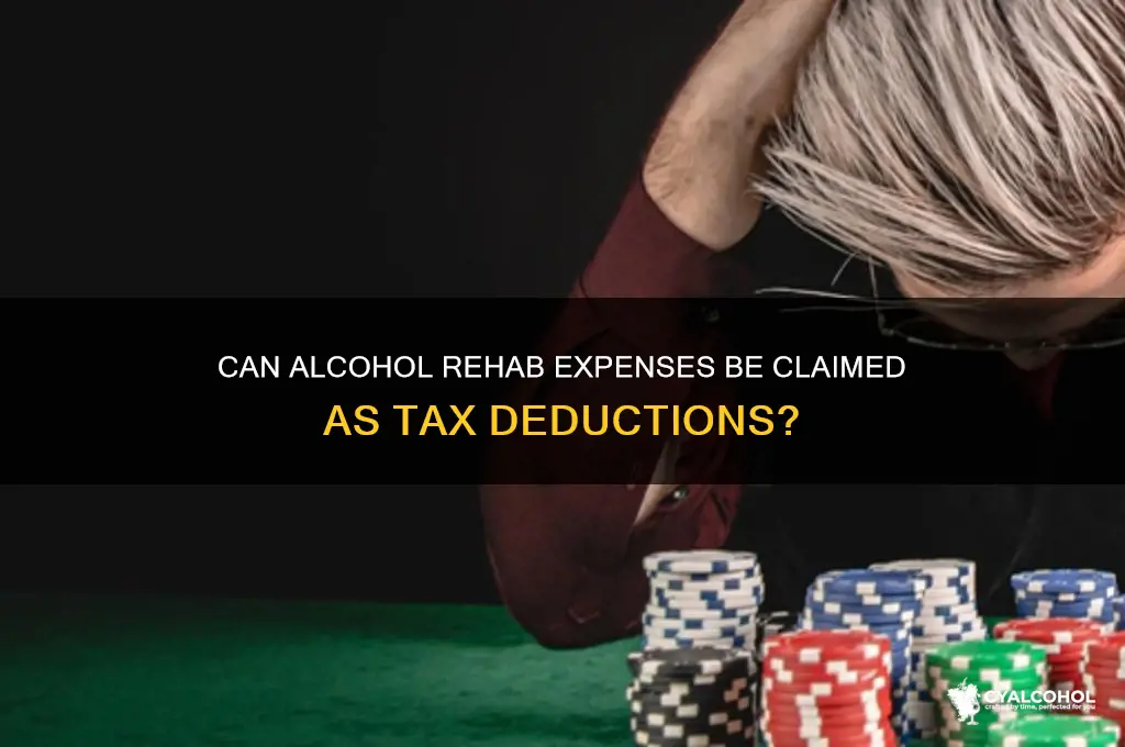 Can Alcohol Rehab Expenses Be Claimed As Tax Deductions? | CyAlcohol