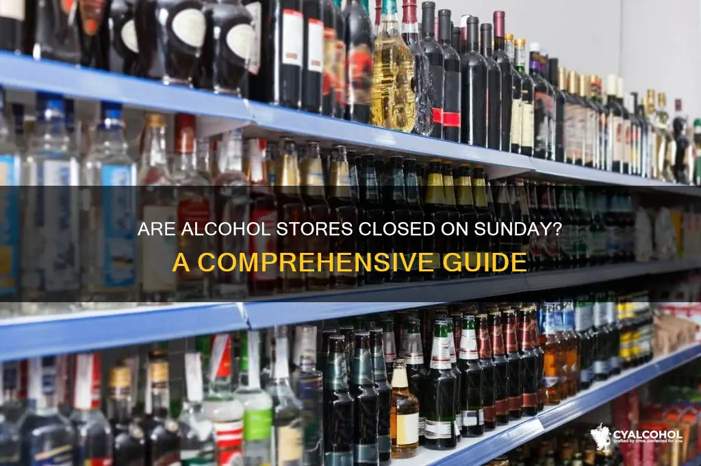Are Alcohol Stores Closed On Sunday? A Comprehensive Guide | CyAlcohol
