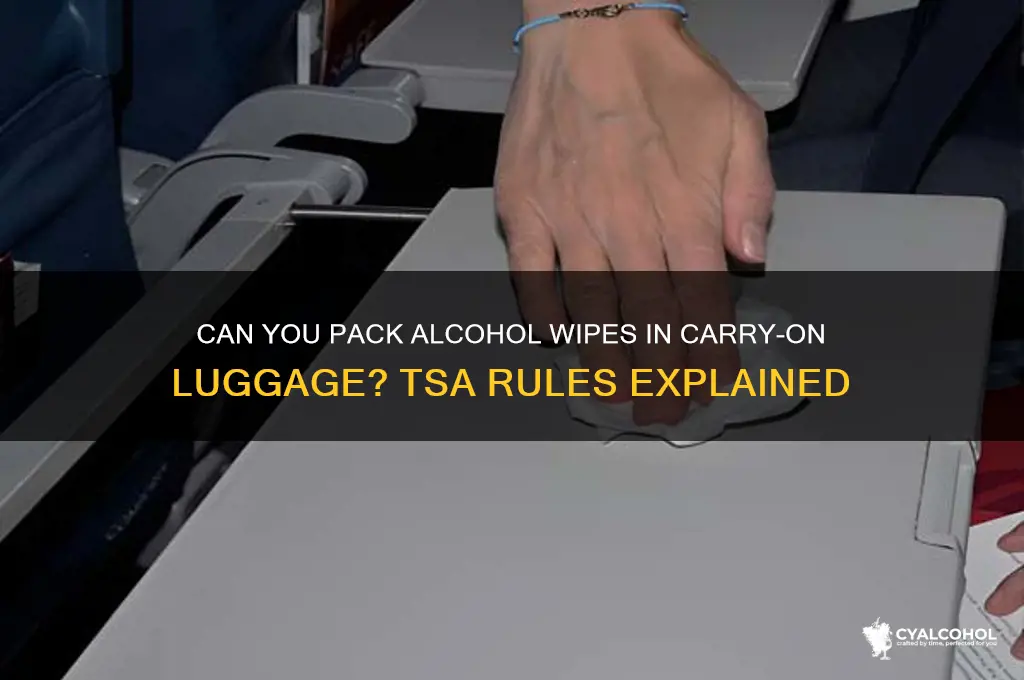 Can You Pack Alcohol Wipes In Carry-On Luggage? Tsa Rules Explained ...