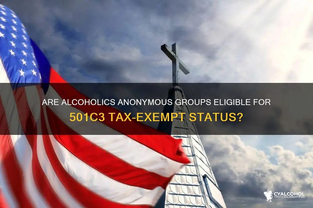 Are Alcoholics Anonymous Groups Eligible For 501C3 Tax-Exempt Status ...