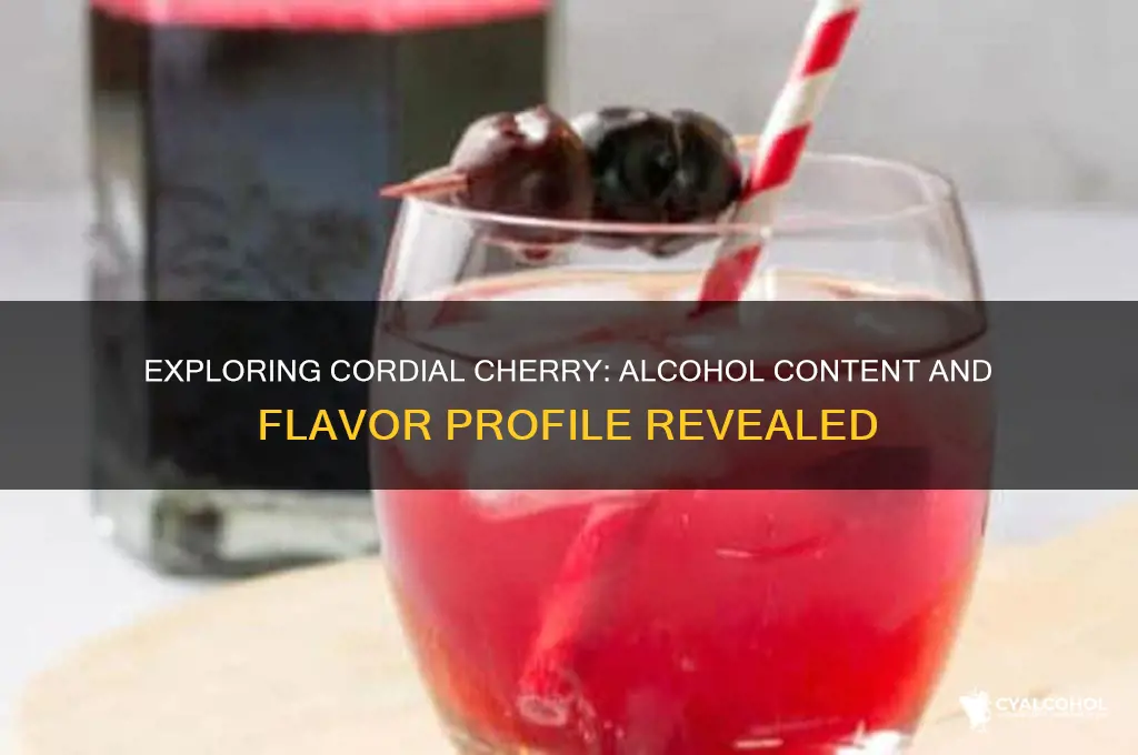 Exploring Cordial Cherry: Alcohol Content And Flavor Profile Revealed ...