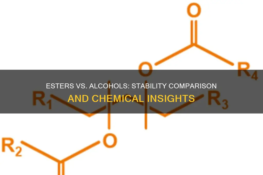Esters Vs. Alcohols: Stability Comparison And Chemical Insights | CyAlcohol