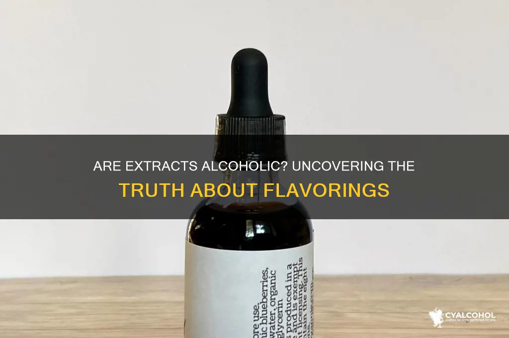 Are Extracts Alcoholic? Uncovering The Truth About Flavorings | CyAlcohol