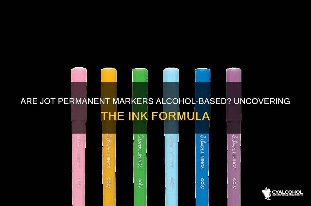 Are Jot Permanent Markers Alcohol-Based? Uncovering The Ink Formula ...