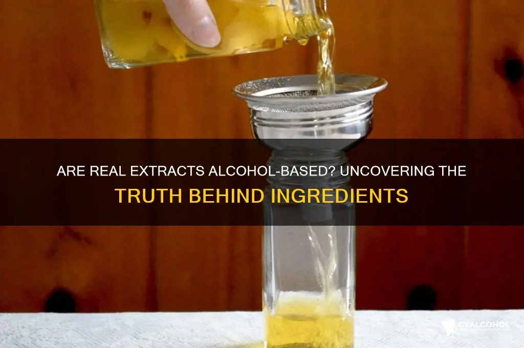 Are Real Extracts Alcohol-Based? Uncovering The Truth Behind ...