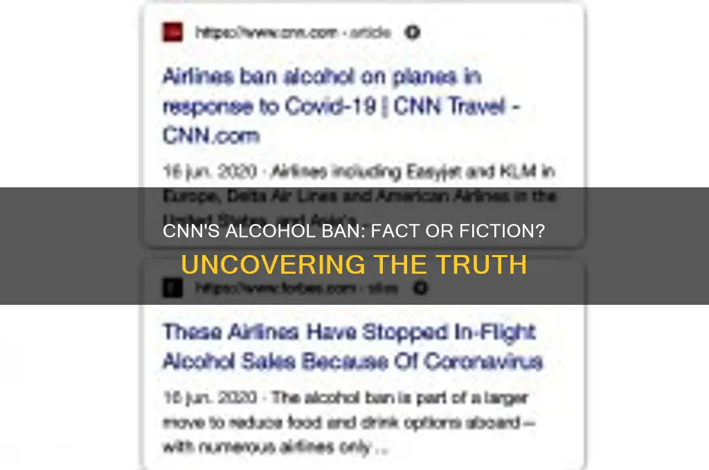 Cnn's Alcohol Ban: Fact Or Fiction? Uncovering The Truth | CyAlcohol