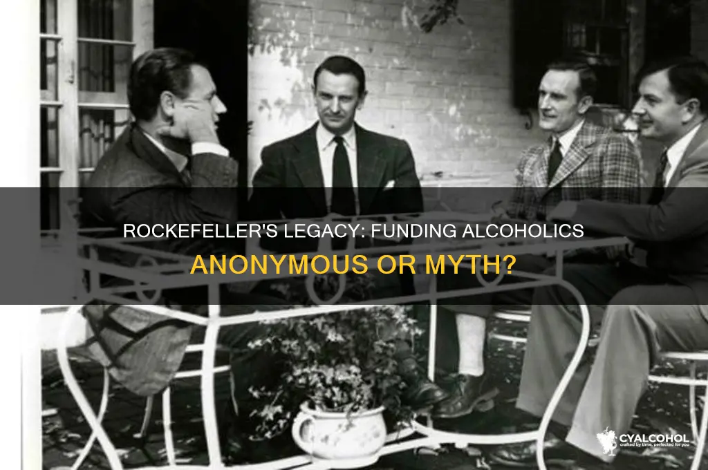 Rockefeller's Legacy: Funding Alcoholics Anonymous Or Myth? | CyAlcohol