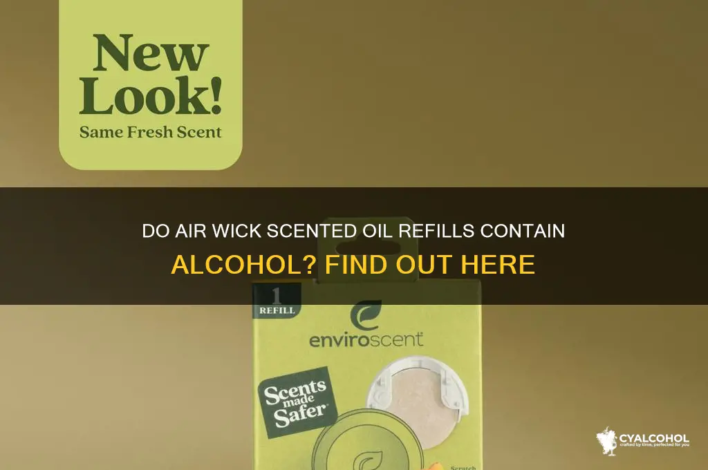 Do Air Wick Scented Oil Refills Contain Alcohol? Find Out Here | CyAlcohol
