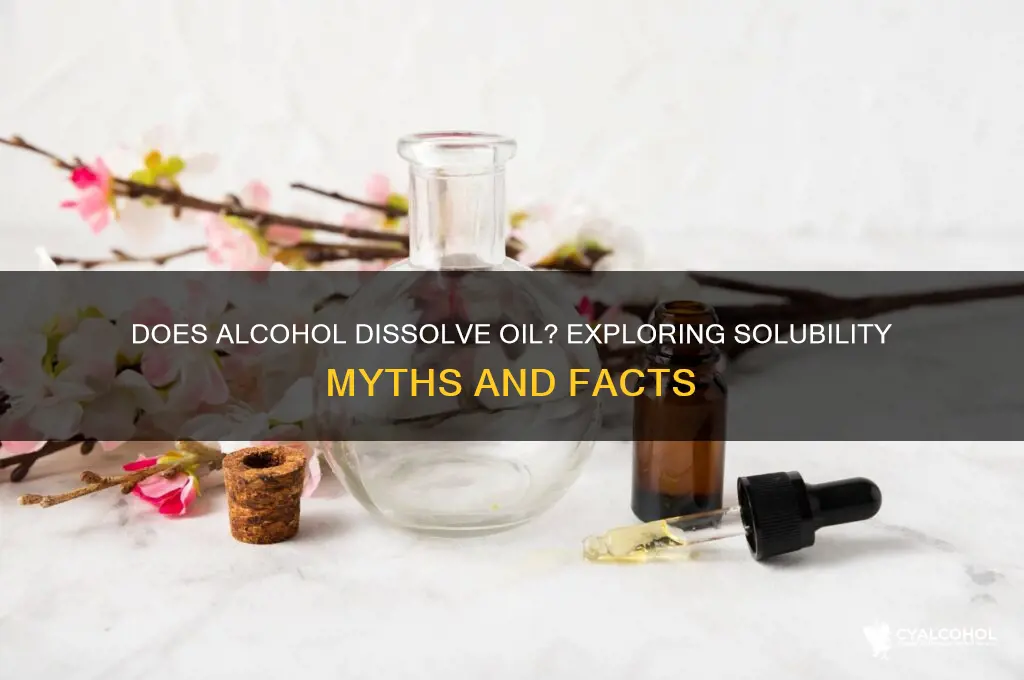 Does Alcohol Dissolve Oil? Exploring Solubility Myths And Facts | CyAlcohol