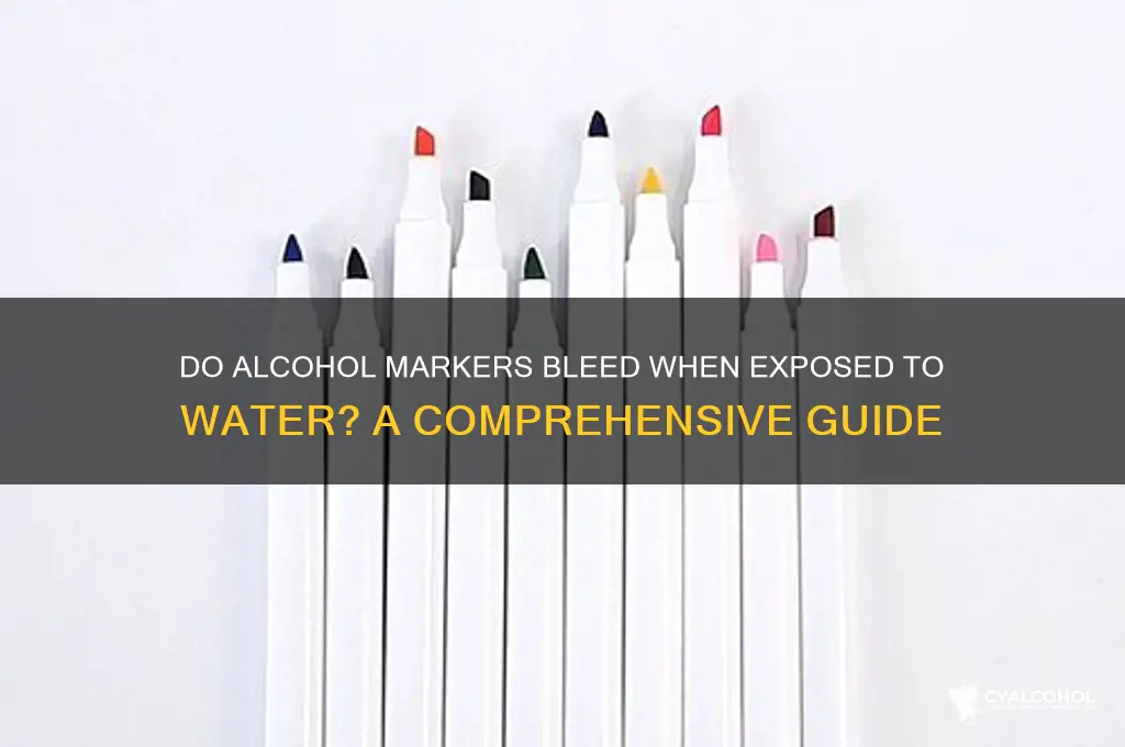 Do Alcohol Markers Bleed When Exposed To Water? A Comprehensive Guide ...
