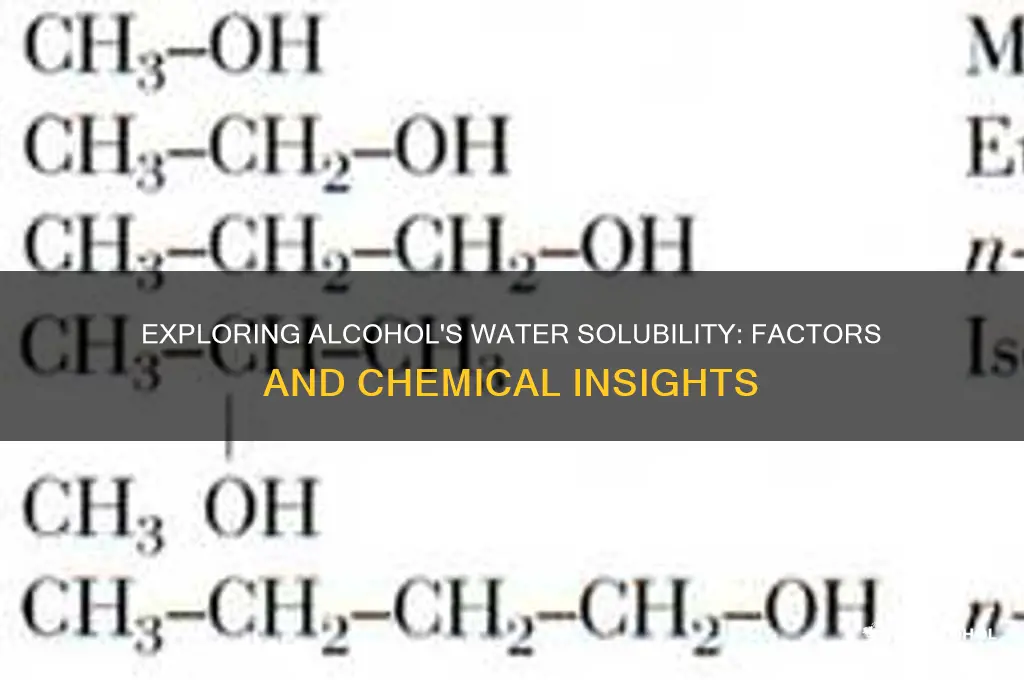 Exploring Alcohol's Water Solubility: Factors And Chemical Insights ...