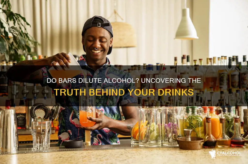 Do Bars Dilute Alcohol? Uncovering The Truth Behind Your Drinks | CyAlcohol