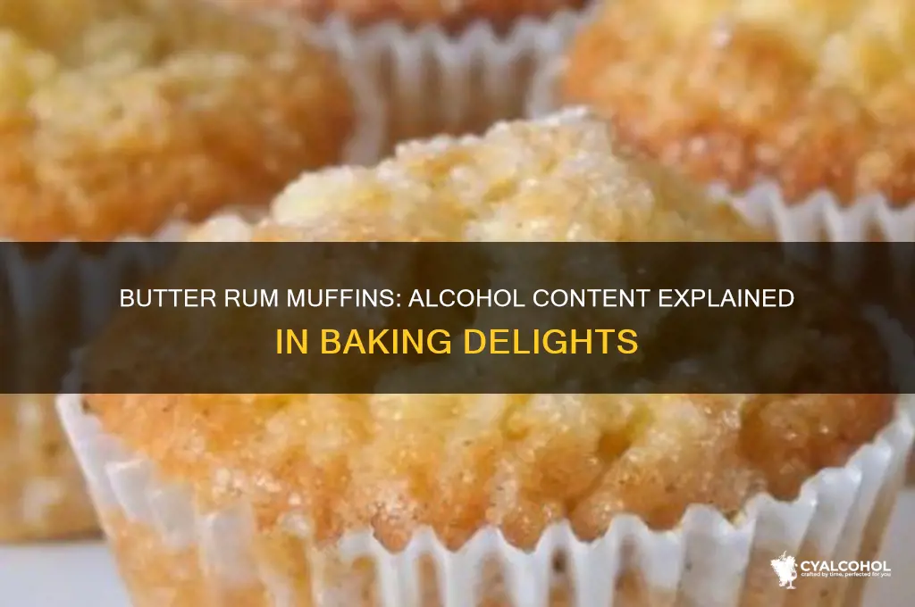 Butter Rum Muffins: Alcohol Content Explained In Baking Delights ...
