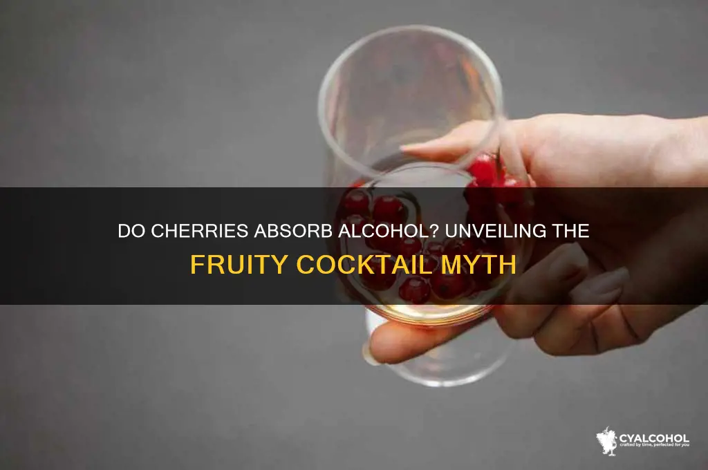 Do Cherries Absorb Alcohol? Unveiling The Fruity Cocktail Myth | CyAlcohol