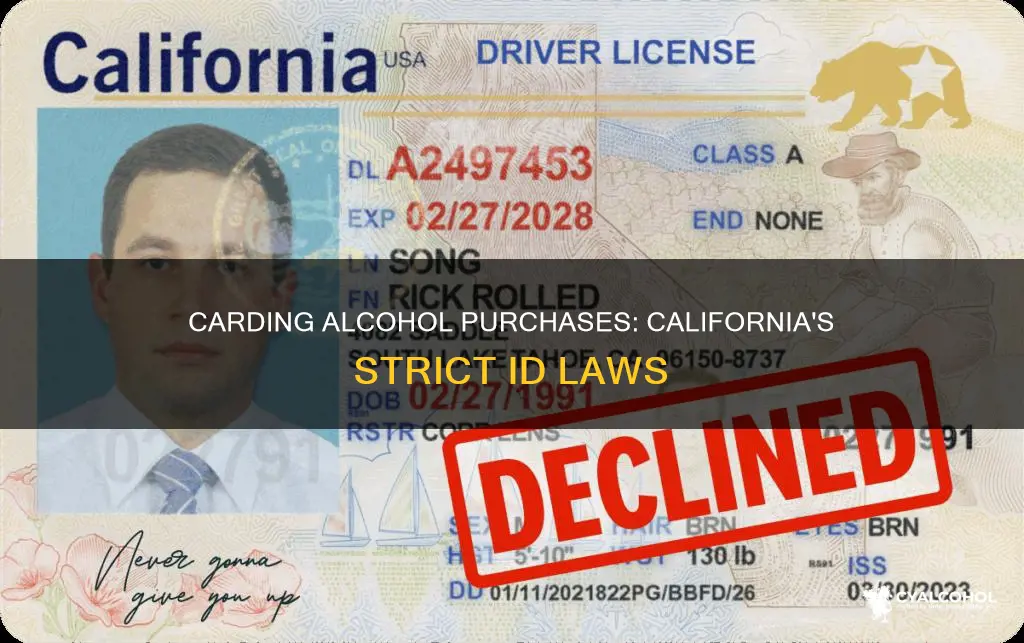 Carding Alcohol Purchases: California's Strict Id Laws | CyAlcohol
