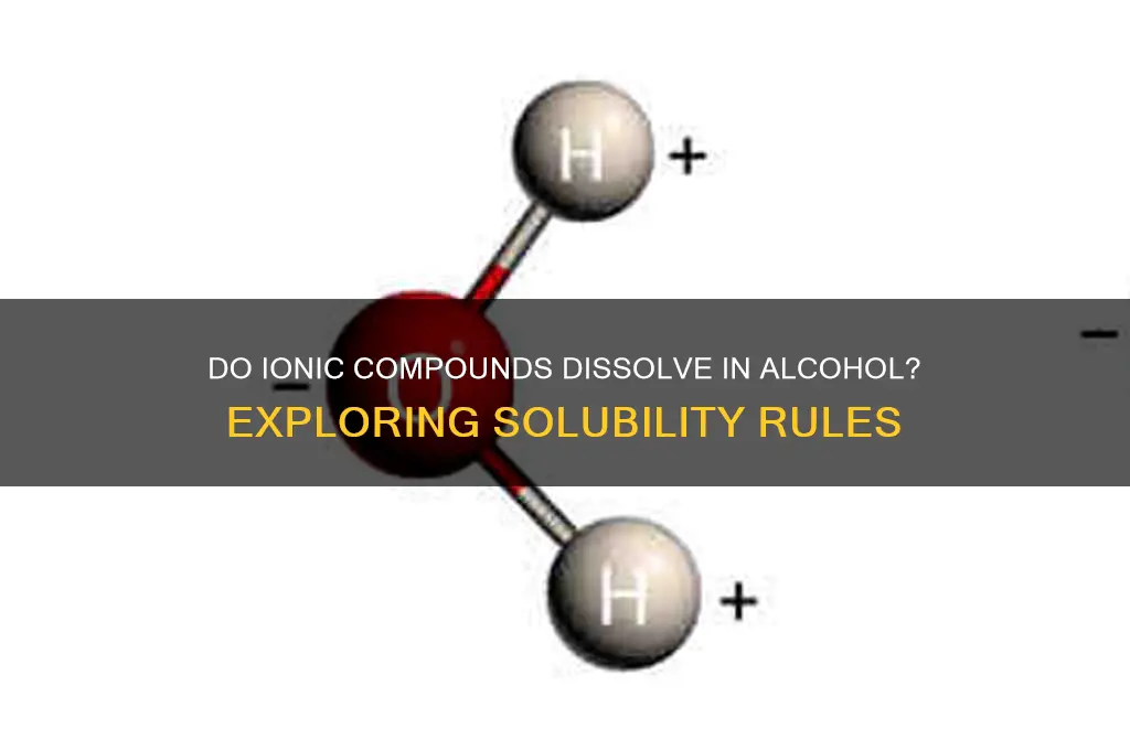 Do Ionic Compounds Dissolve In Alcohol? Exploring Solubility Rules ...