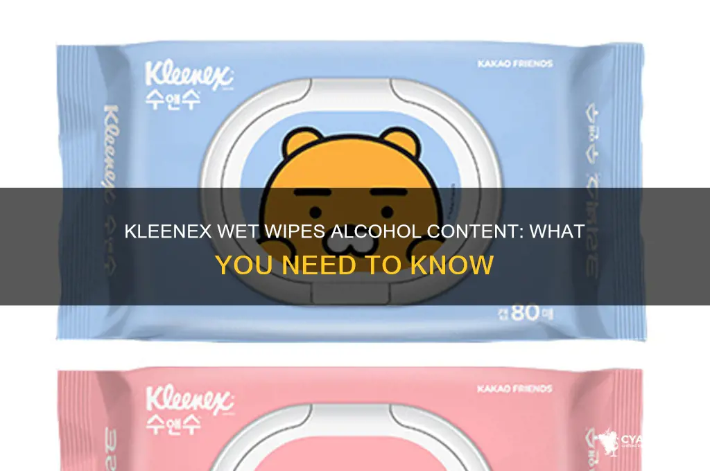 Kleenex Wet Wipes Alcohol Content: What You Need To Know | CyAlcohol