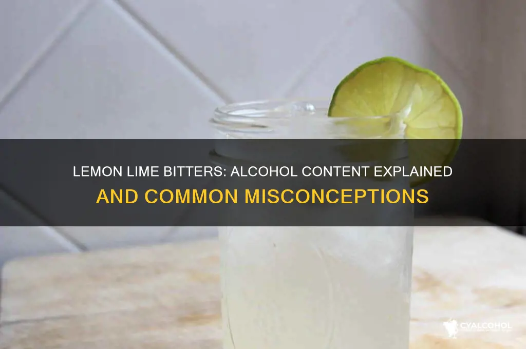 Lemon Lime Bitters: Alcohol Content Explained And Common Misconceptions ...
