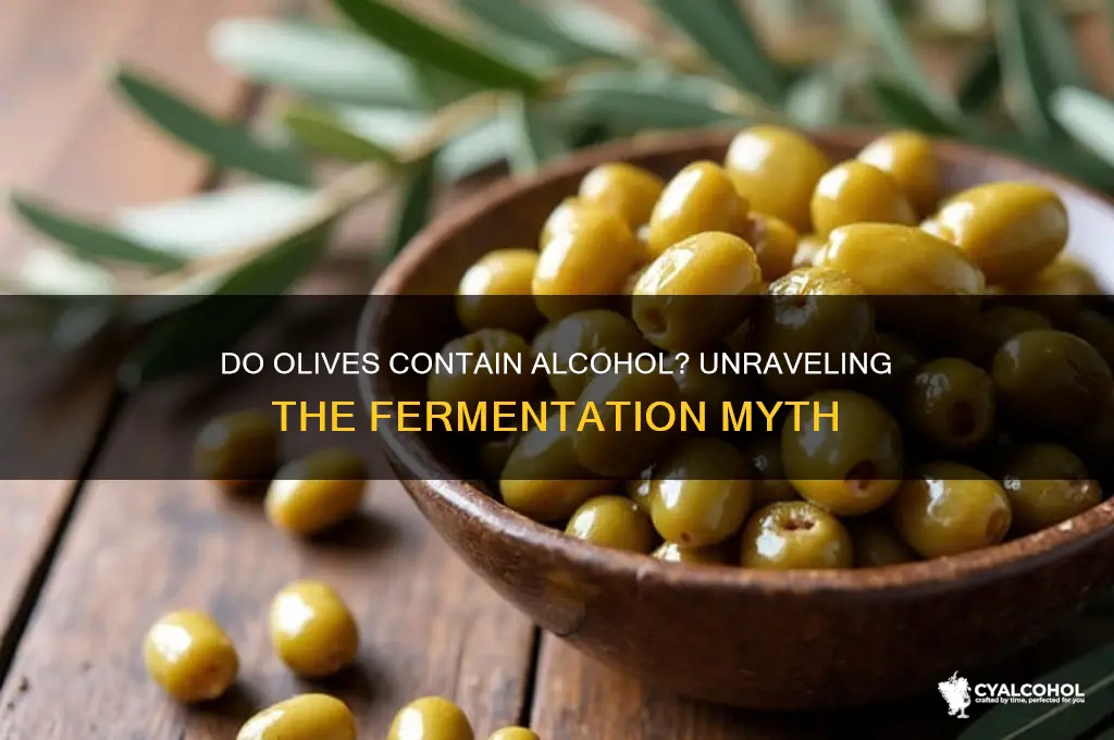 Do Olives Contain Alcohol? Unraveling The Fermentation Myth | CyAlcohol