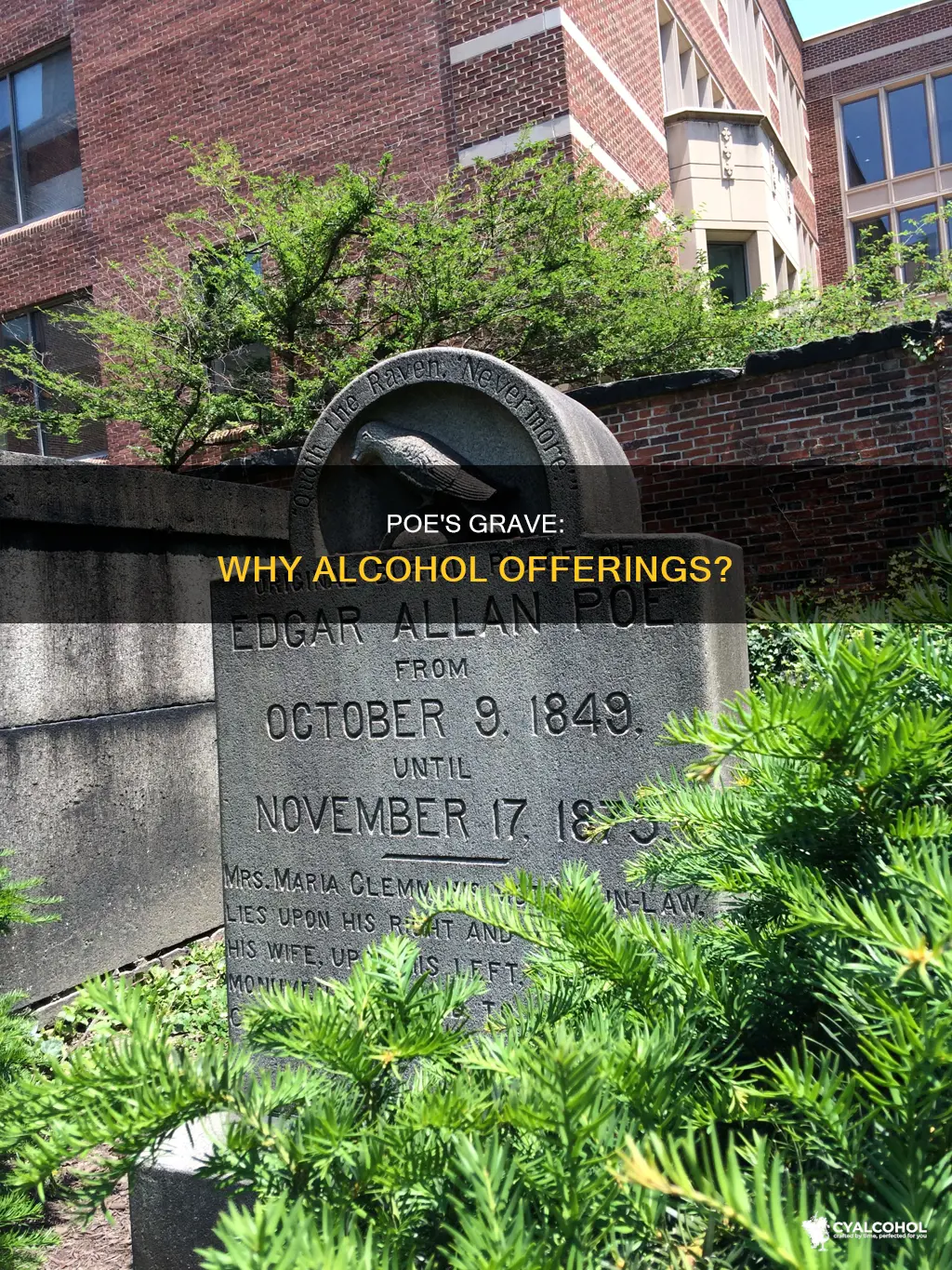 Poe's Grave: Why Alcohol Offerings? | CyAlcohol