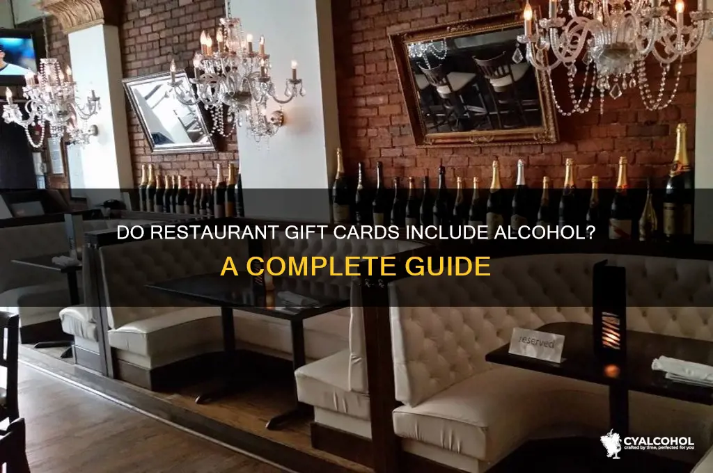 Do Restaurant Gift Cards Include Alcohol? A Complete Guide | CyAlcohol