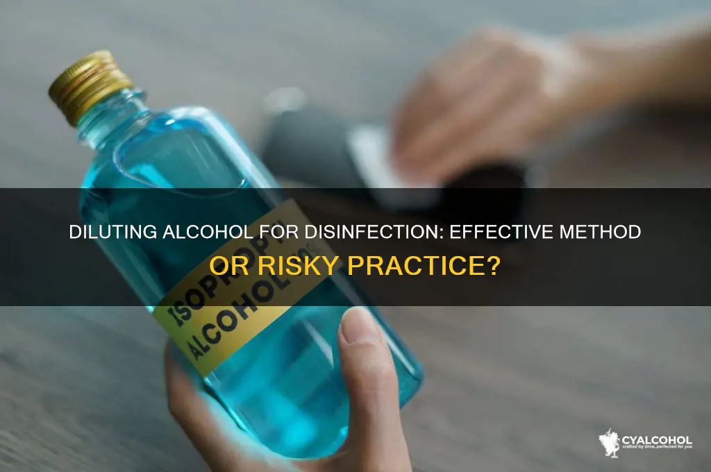 Diluting Alcohol For Disinfection: Effective Method Or Risky Practice ...