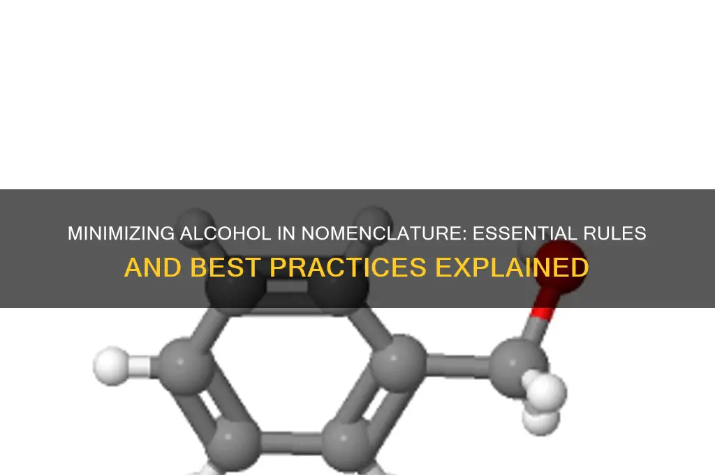 Minimizing Alcohol In Nomenclature: Essential Rules And Best Practices ...