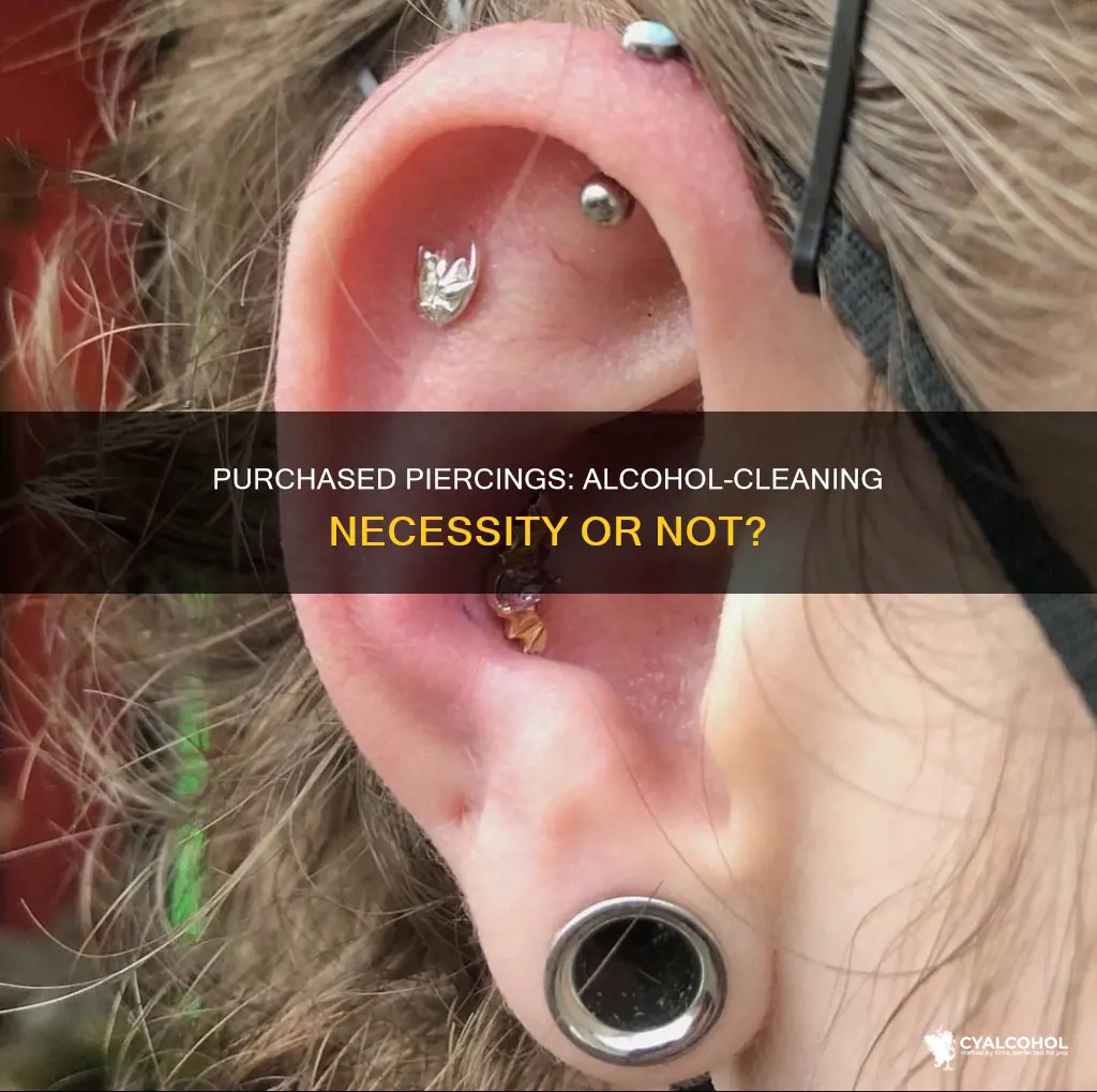 Purchased Piercings: Alcohol-Cleaning Necessity Or Not? | CyAlcohol