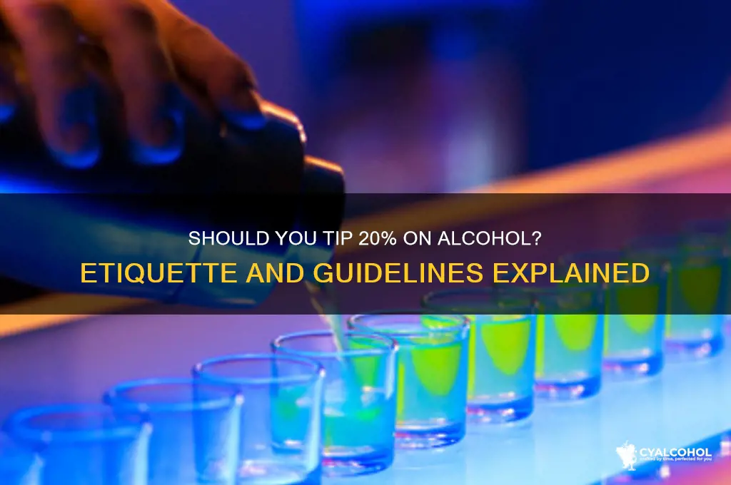 Should You Tip 20% On Alcohol? Etiquette And Guidelines Explained ...