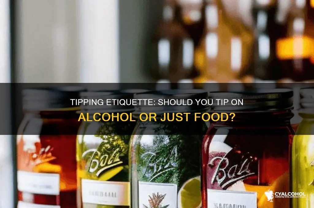 Tipping Etiquette: Should You Tip On Alcohol Or Just Food? | CyAlcohol