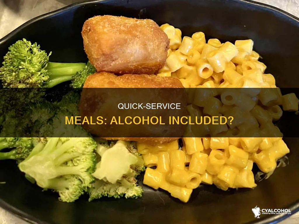 Quick-Service Meals: Alcohol Included? | CyAlcohol