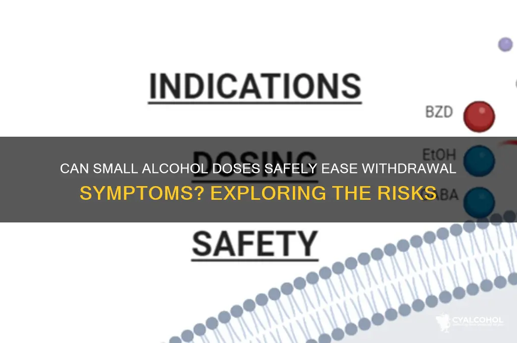 Can Small Alcohol Doses Safely Ease Withdrawal Symptoms? Exploring The ...