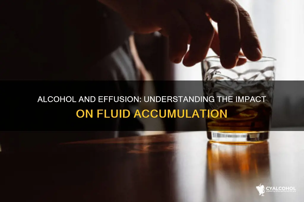 Alcohol And Effusion: Understanding The Impact On Fluid Accumulation ...