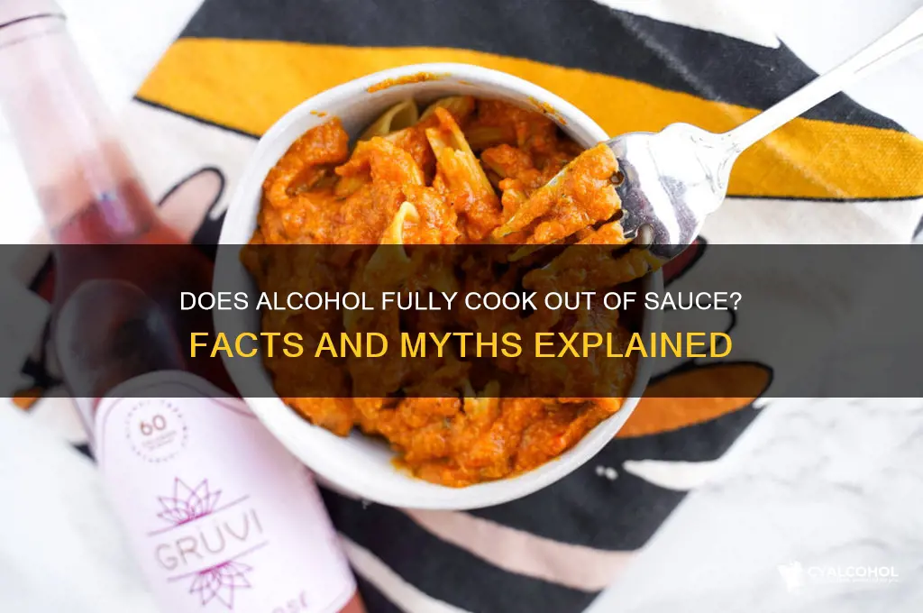 Does Alcohol Fully Cook Out Of Sauce? Facts And Myths Explained | CyAlcohol