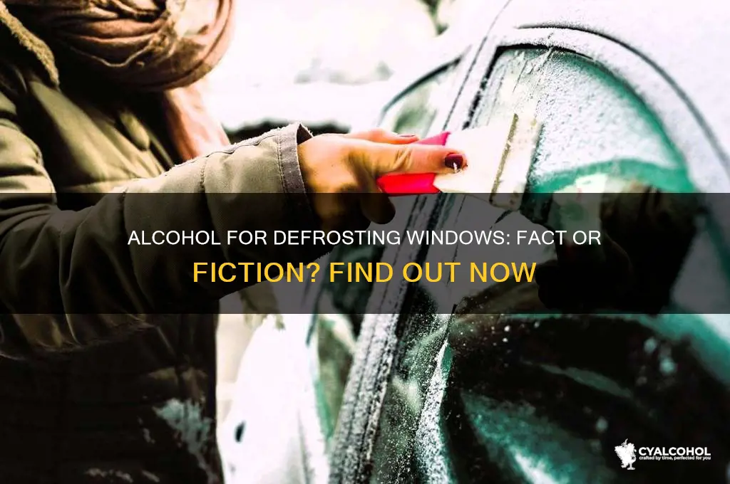 Alcohol For Defrosting Windows: Fact Or Fiction? Find Out Now | CyAlcohol