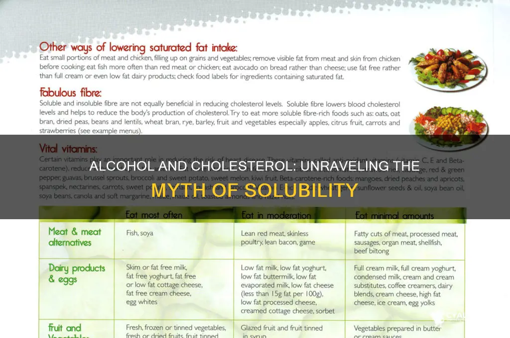 Alcohol And Cholesterol: Unraveling The Myth Of Solubility | CyAlcohol