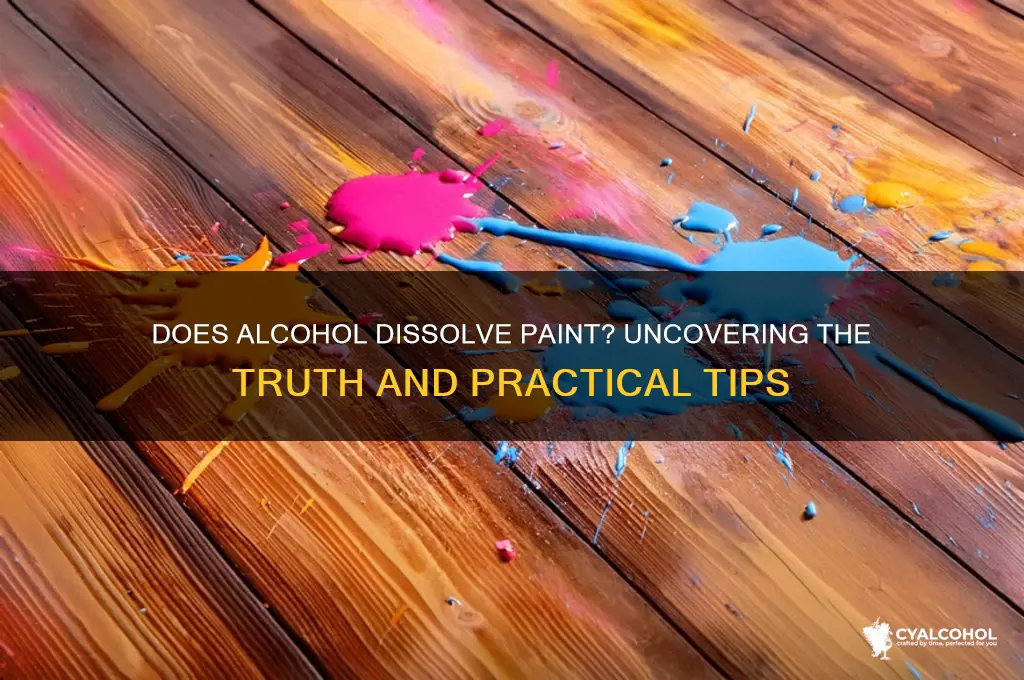 Does Alcohol Dissolve Paint? Uncovering The Truth And Practical Tips ...
