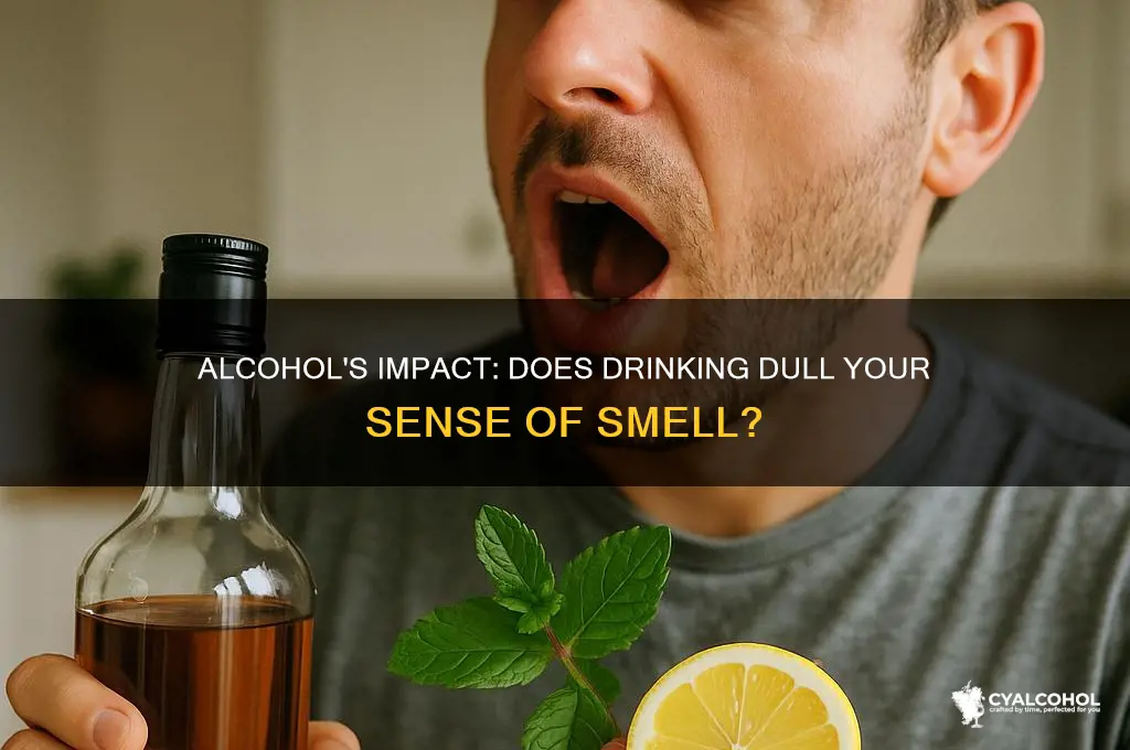 Alcohol's Impact: Does Drinking Dull Your Sense Of Smell? | CyAlcohol