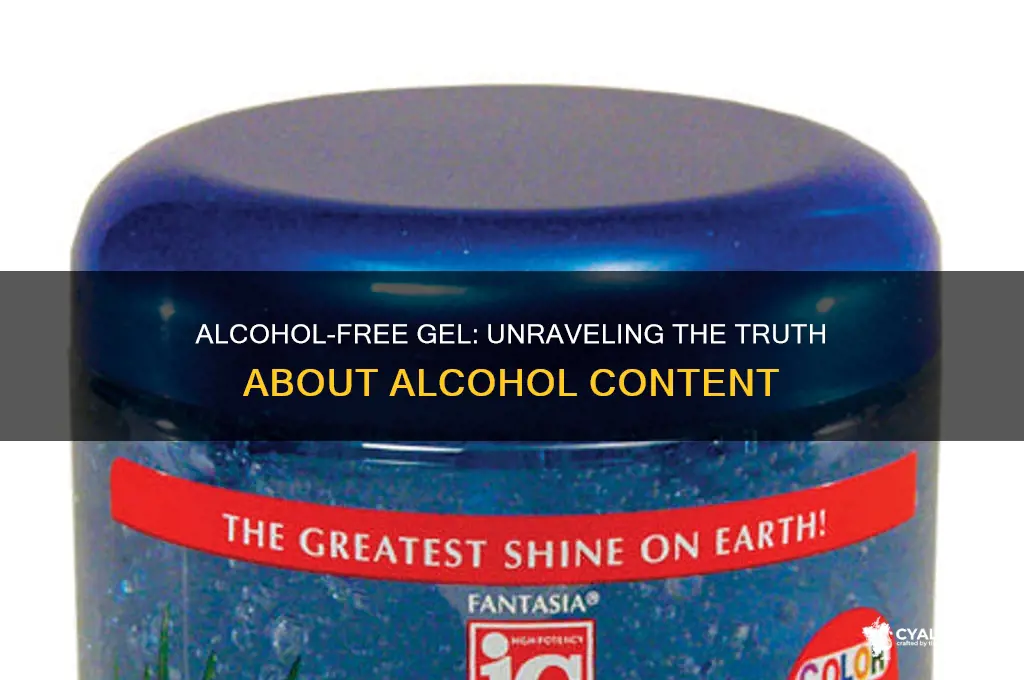 Alcohol-Free Gel: Unraveling The Truth About Alcohol Content | CyAlcohol