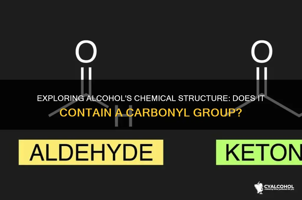 Exploring Alcohol's Chemical Structure: Does It Contain A Carbonyl ...
