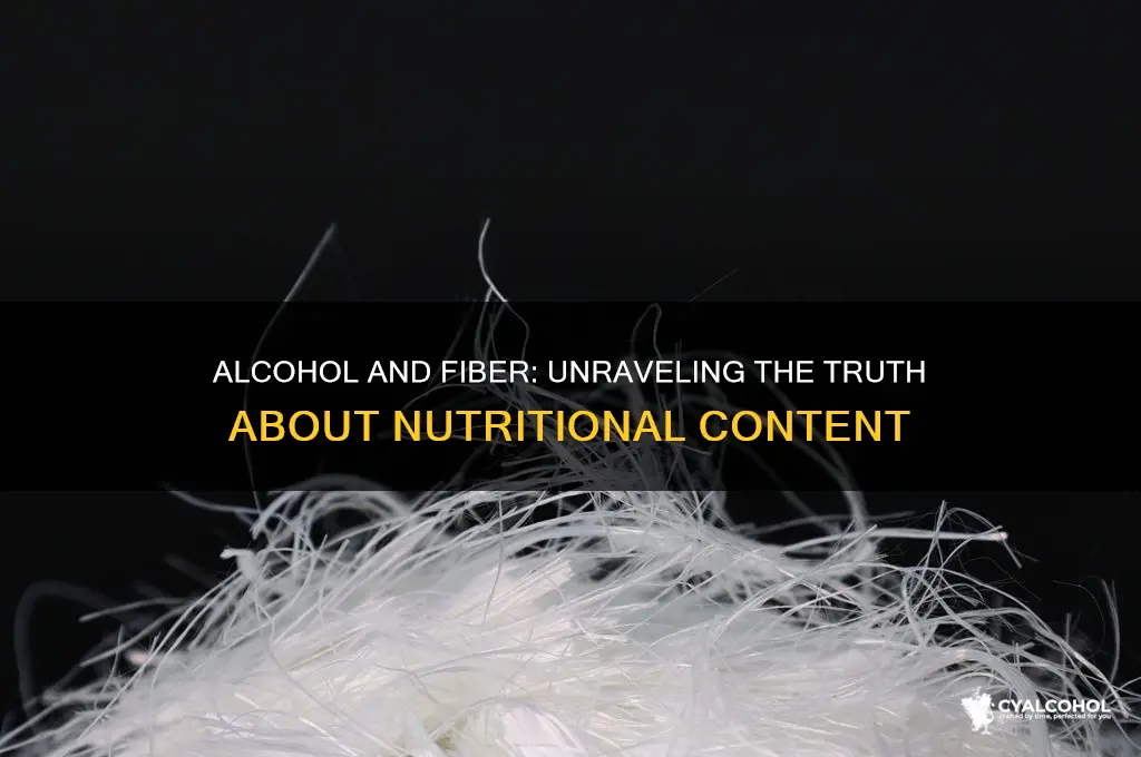 Alcohol And Fiber: Unraveling The Truth About Nutritional Content ...