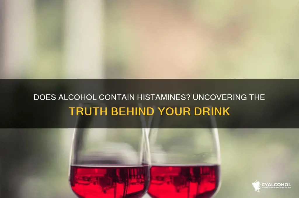 Does Alcohol Contain Histamines? Uncovering The Truth Behind Your Drink ...