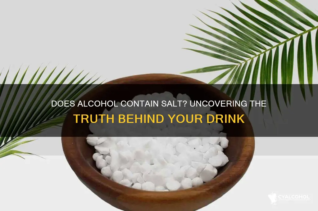Does Alcohol Contain Salt? Uncovering The Truth Behind Your Drink ...