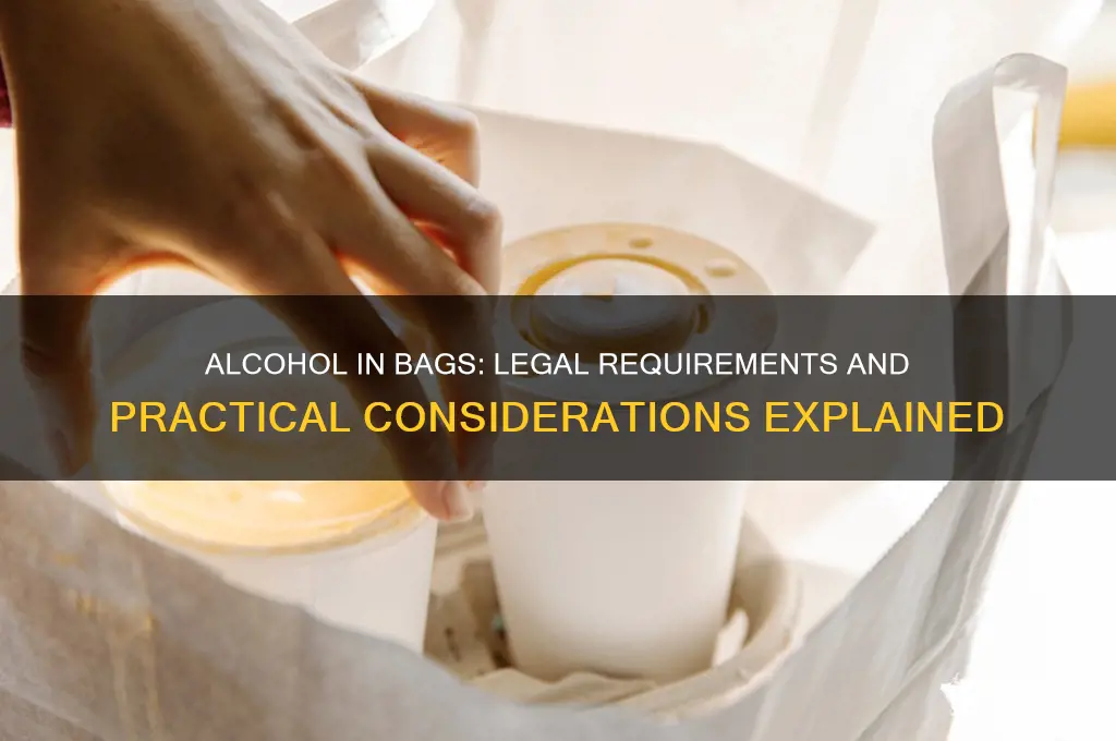 Alcohol In Bags: Legal Requirements And Practical Considerations ...