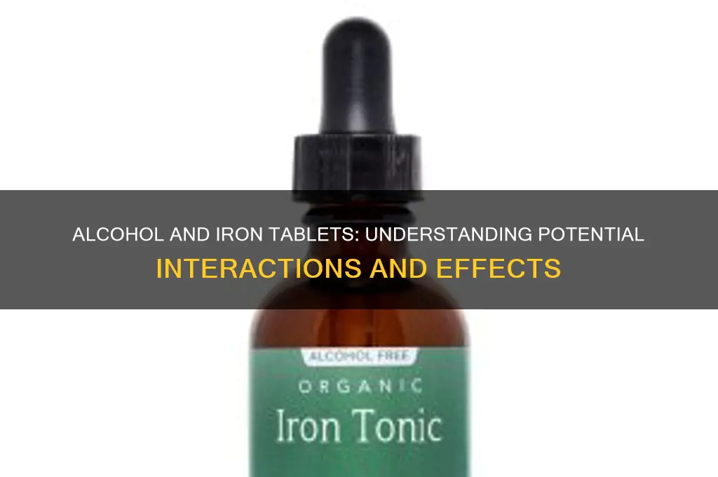 Alcohol And Iron Tablets: Understanding Potential Interactions And ...