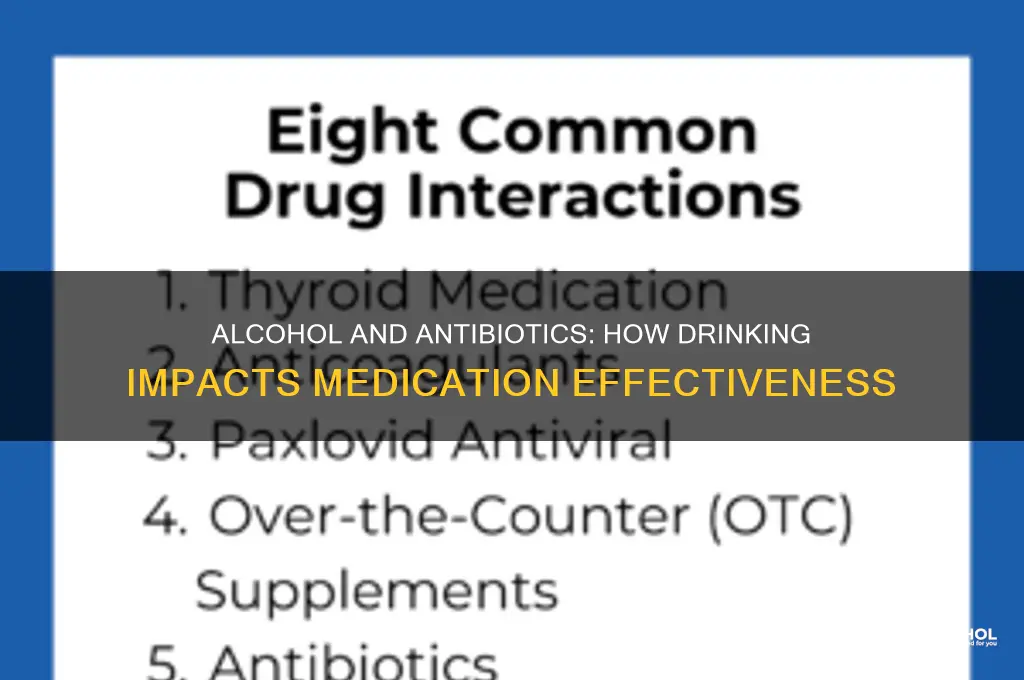 Alcohol And Antibiotics: How Drinking Impacts Medication Effectiveness ...