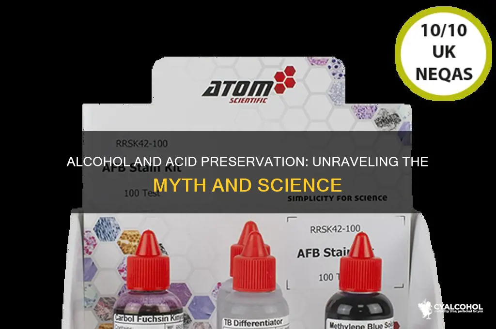 Alcohol And Acid Preservation: Unraveling The Myth And Science | CyAlcohol