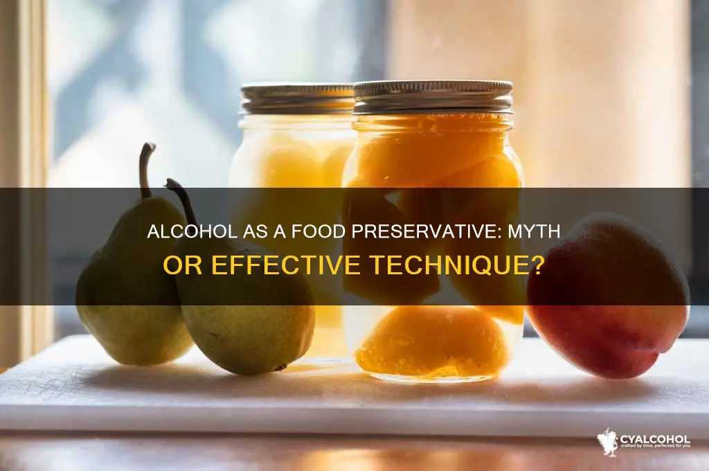 Alcohol As A Food Preservative: Myth Or Effective Technique? | CyAlcohol