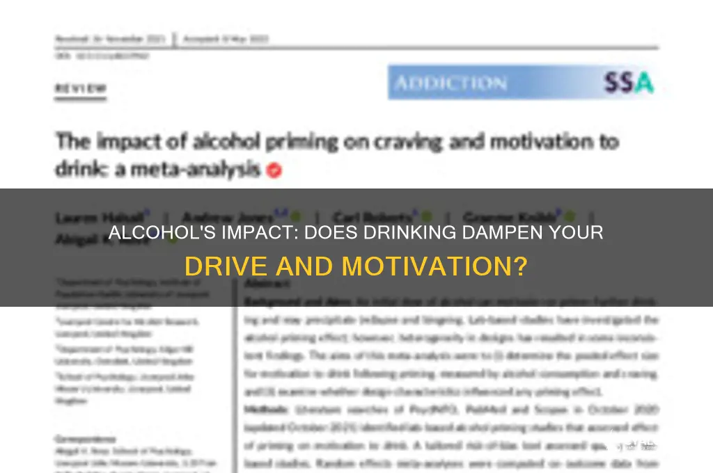 Alcohol's Impact: Does Drinking Dampen Your Drive And Motivation ...