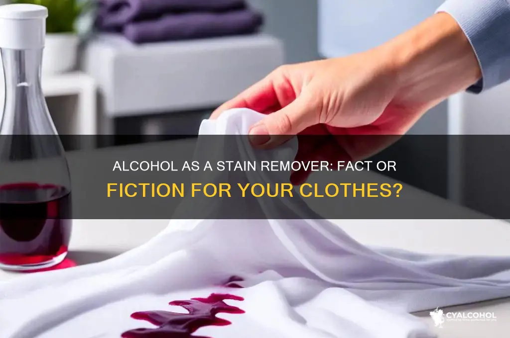 Alcohol As A Stain Remover: Fact Or Fiction For Your Clothes? | CyAlcohol